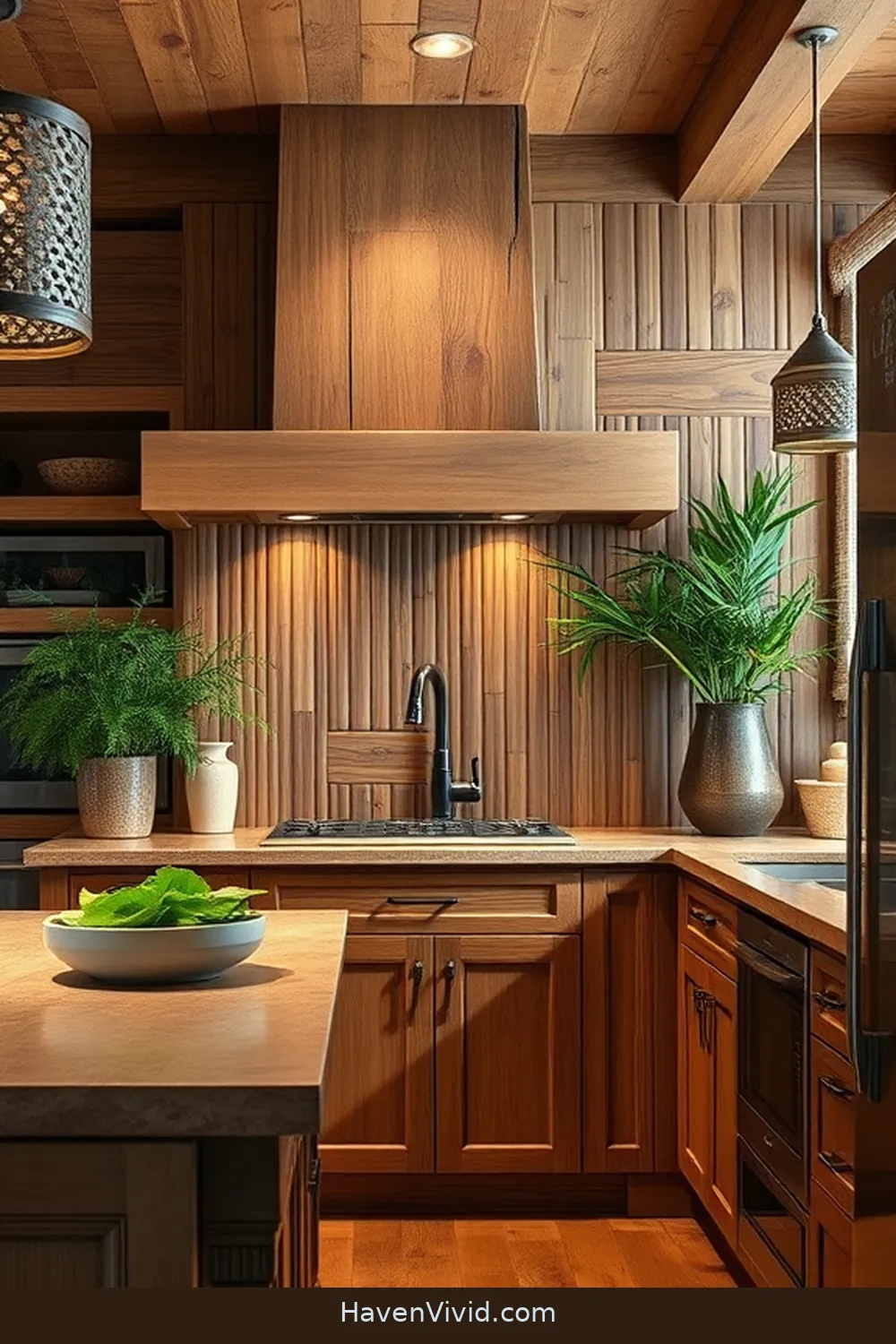 18 Ways for Farmhouse Living in Your Kitchen Using Bamboo - Haven Vivid