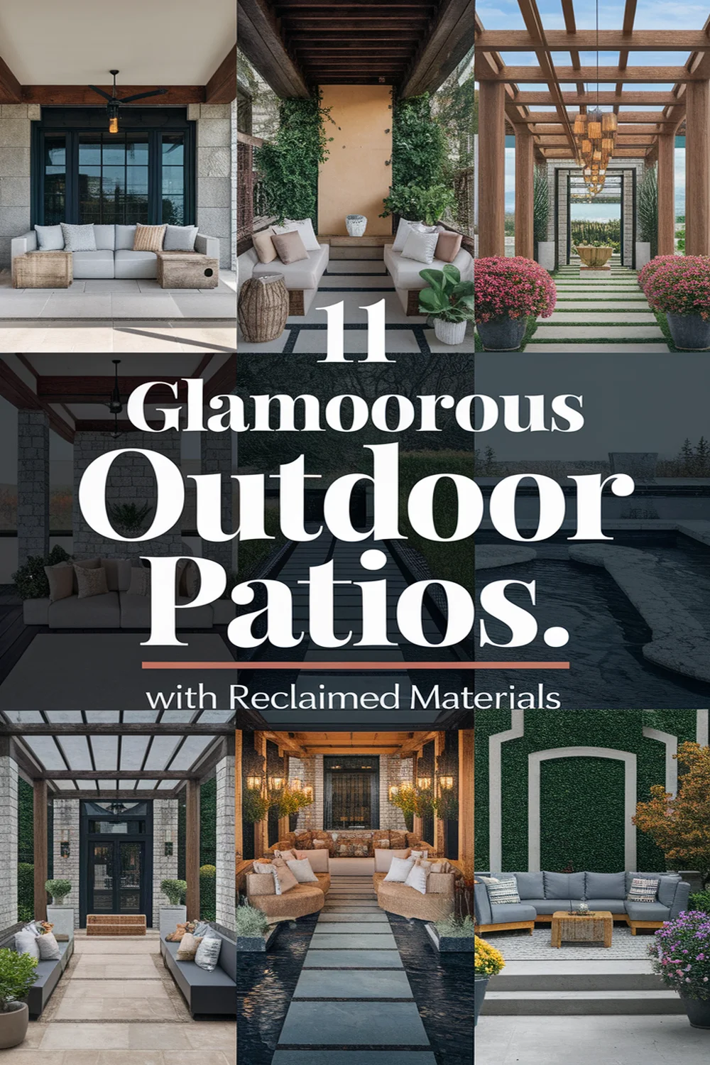 11 Ways to Create a Glamorous Outdoor Patio Using Reclaimed Materials ...