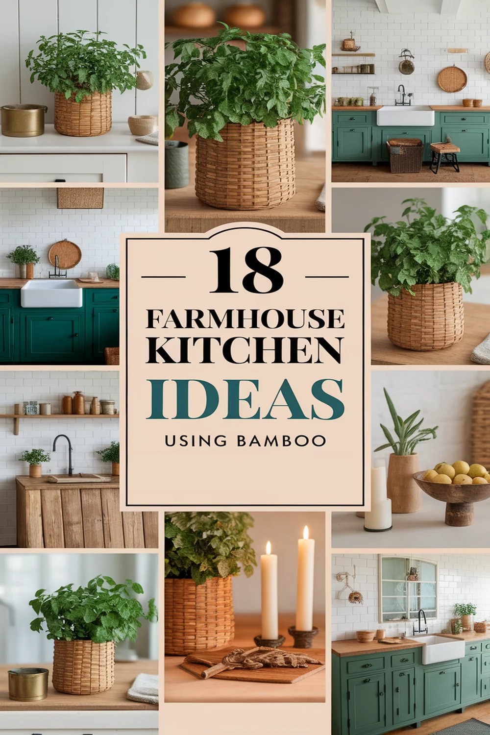 18 Ways for Farmhouse Living in Your Kitchen Using Bamboo - Haven Vivid